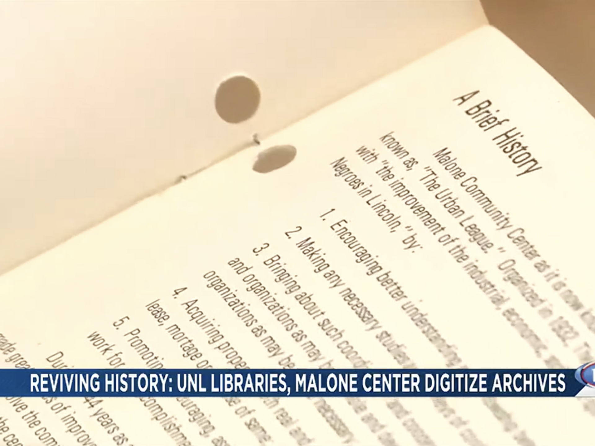 Malone Center History | Nebraska